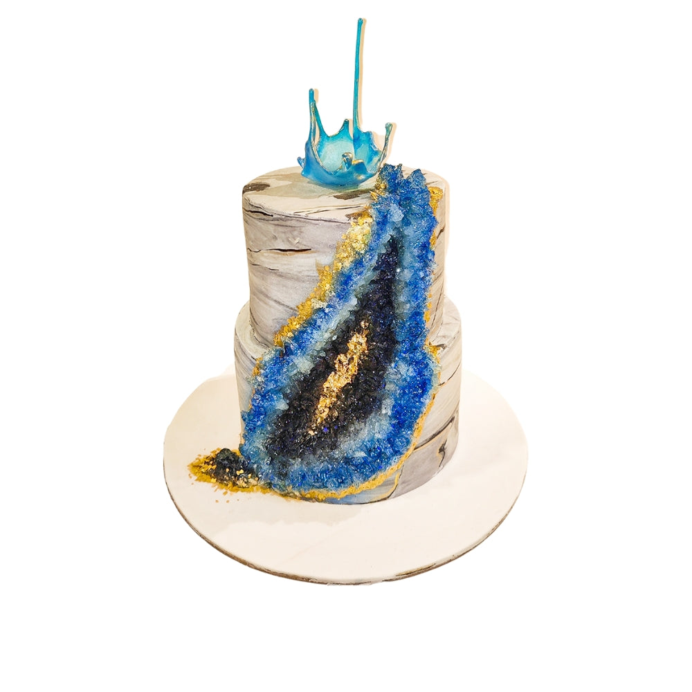Blue Geode Theme Cake – Lakeview Milk Bar